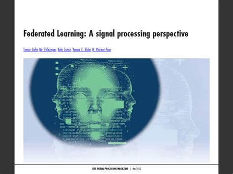 Ieee Signal Processing Magazine May 2022federated Learning