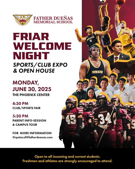 Father Duenas Memorial School Attention Future Friars We Are Now