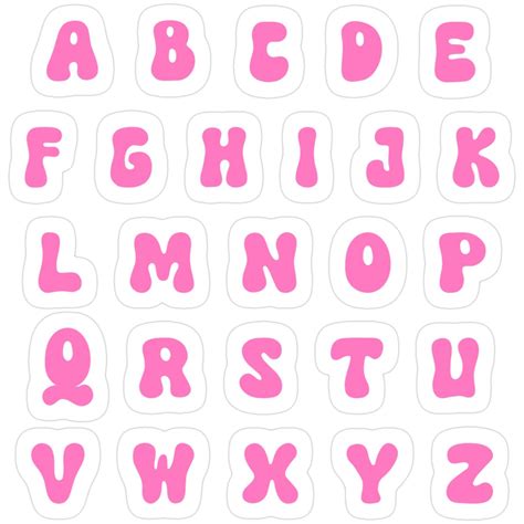 Pink Alphabet Letters Printable Shop On Pinterest