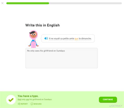 Duo Just Had A Double Typo Moment Rstrangeduolingo