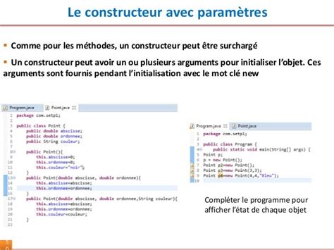 Java Cours N° 2 Classe Objet Constructeur