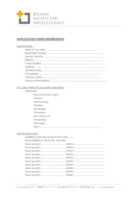 Fillable Online APPLICATION FORM MEMBERSHIP Fax Email Print - pdfFiller