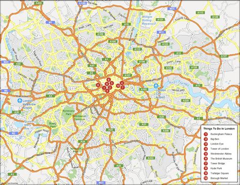 Tourist Guide Map Of London 2023 Printable