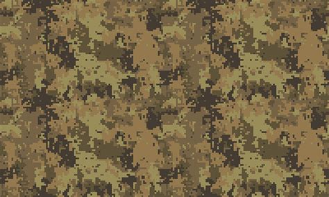 Abstract Digital Camouflage Pattern Earthy Tones Create A Seamless