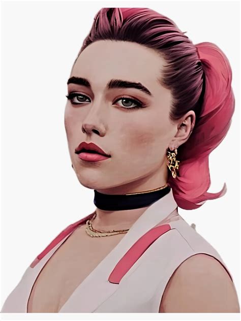 Florence Pugh Stylish Ai Sticker For Sale By Micks Redbubble