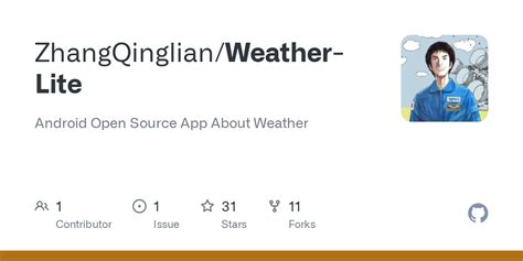GitHub ZhangQinglian Weather Lite Android Open Source App About Weather