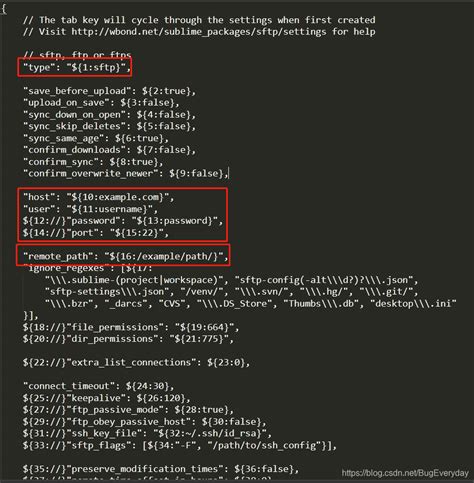 sublime text 3 sftp插件 连接sftp ftp sublime sftp default config csdn博客