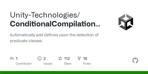 github unity technologies conditionalcompilationutility