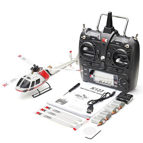 WLtoys XK K123 RC Elicottero Radiocomandato 6CH Brushless con Sistema ...