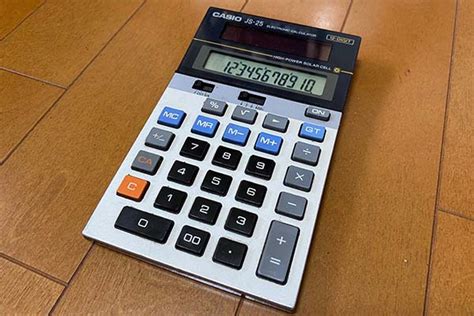 【復活希望！】casio｜カシオの電卓「js 25」は最高の電卓なんです！ つじもと行政書士事務所｜和歌山の許認可手続き等をお手伝いします。