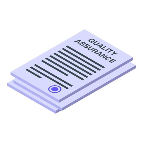 Premium Vector Quality Assurance Paper Icon Isometric Of Quality Assurance Paper Vector Icon