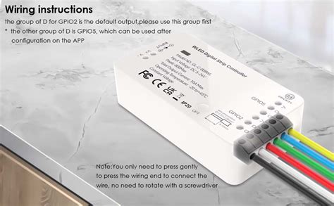 Ericsity Wled Led Light Strip Controller Addressable Led Controller Rgb Rgbw