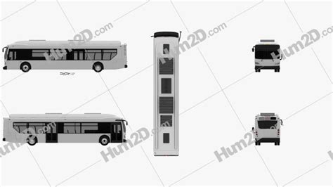 New Flyer Xcelsior Bus 2016 Blueprint In Png Download Vehicles Clip