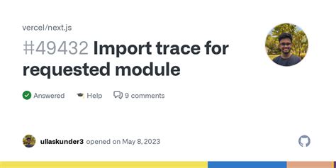 Import Trace For Requested Module Vercel Next Js Discussion GitHub