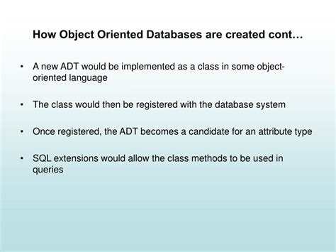 PPT Object Oriented Database PowerPoint Presentation Free Download ID 4528818