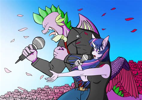 Twi And Spike Singing By Purplecyanblack On Deviantart