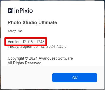 How Do I Check My Product Version Number And Other Details InPixio