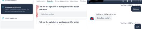 Default Response Multiple Intents How To Display Choices XO