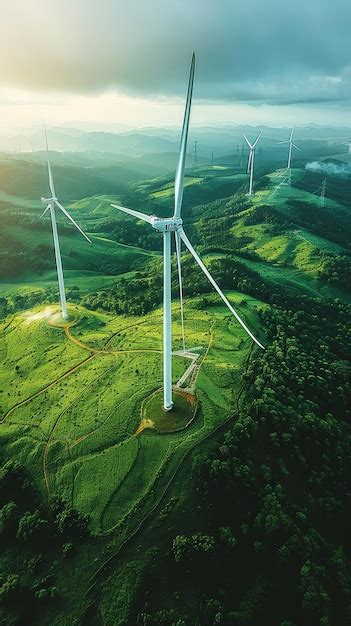 Premium Photo Wind Turbine Renewable Energy Generative Ai