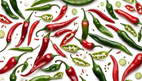 Red And Green Chilli Combo Premium Ai Generated Image