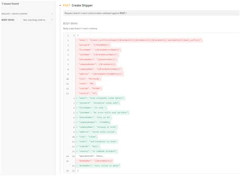 dynamic variable in request body validateion error 🙋 help postman
