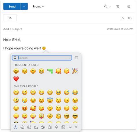 Insert Emoji Into Outlook Email Transparent Public Data