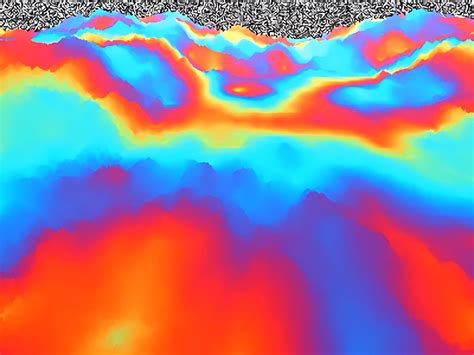P5js Diamond Square Algorithm Generated Terrain In Voxelspace Renderer Rgenerative