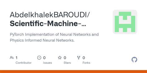 Github Abdelkhalekbaroudiscientific Machine Learning Pytorch