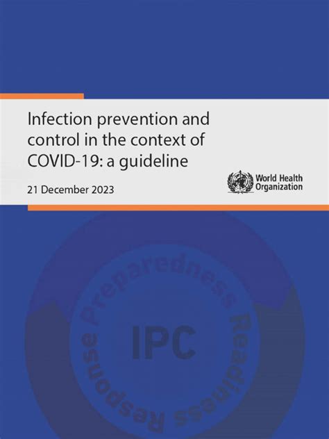 Who 2019 Ncov Ipc Guideline 2023 4 Eng Pdf Health Sciences Public Health