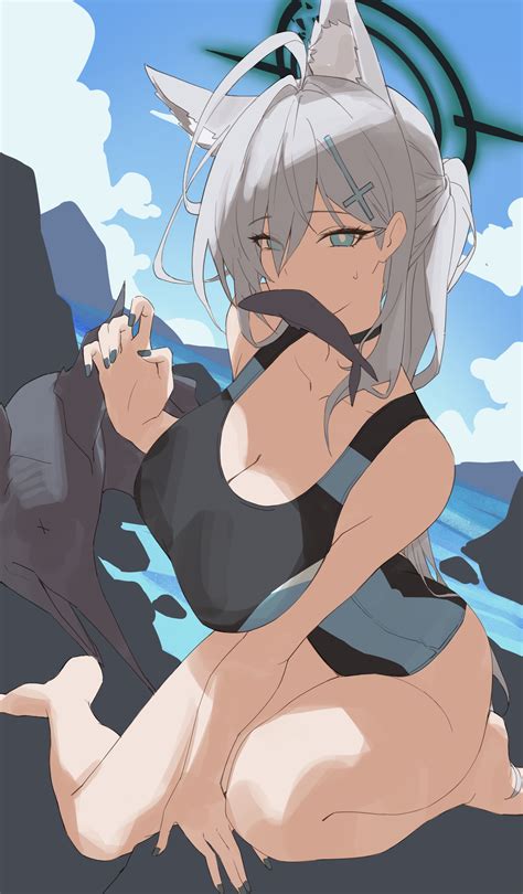 Netural Shiroko Blue Archive Shiroko Swimsuit Blue Archive