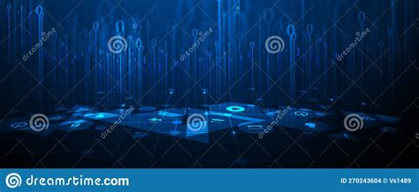 Internet Digital Security Technology Concept For Business Background