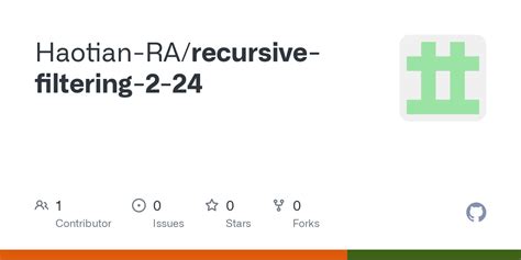 GitHub Haotian RA Recursive Filtering 2 24