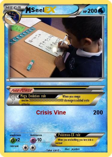 Pokémon Seel 46 46 Crisis Vine My Pokemon Card