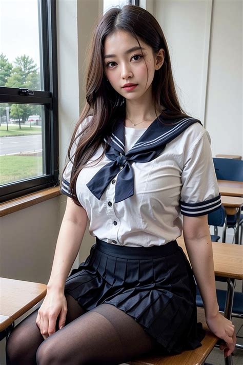 Ai야 세라복 입은 학생좀 그려줘