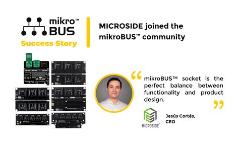 Mikrobus Success Story Microside Owns 13 Boards With Mikrobus Socket