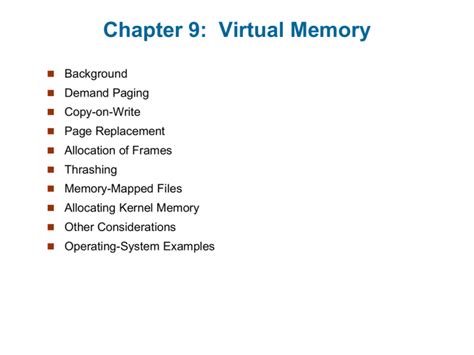 chapter 9 virtual memory