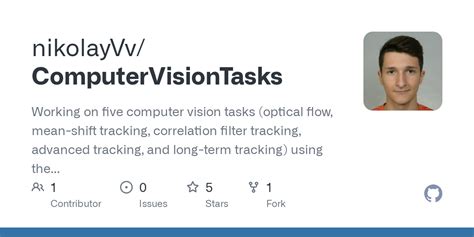 github nikolayvv computervisiontasks working on five computer vision