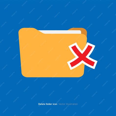 Premium Vector Delete Folder Icon Design Vector Illustration