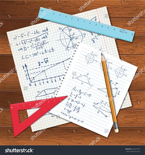 Geometry Lesson Notes Images Stock Photos D Objects Vectors Shutterstock