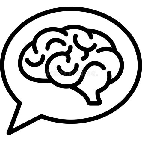 Brain Outline Vector Icon That Can Easily Edit Or Modify Stock Vector Illustration Of Artwork