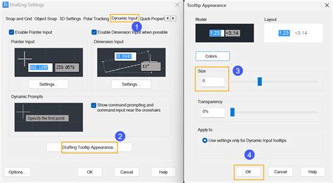 ★how to modify the appearance size of dynamic input in zwcad technical knowledge base en