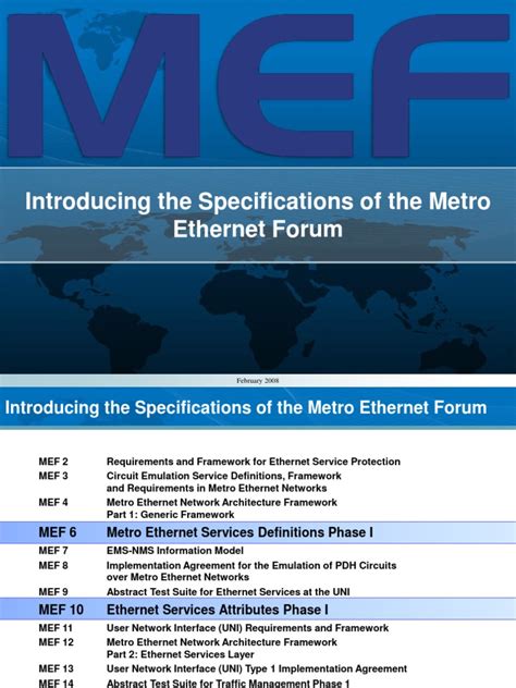 Introducing The Specifications Of The Metro Ethernet Forum February 2008 Pdf Multicast