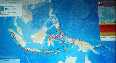 1219 Kali Gempa Guncang Provinsi Bengkulu Sepanjang 2023