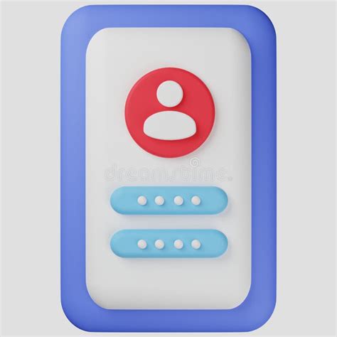 Account Login And Password Form On Smartphone App User Authorization Login Authentication Page