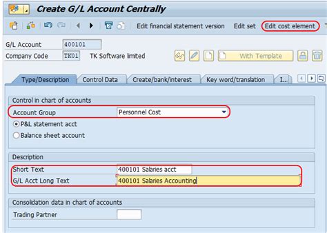 How To Create Primary Cost Elements In SAP