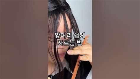 앞머리 쉽게 자르는 법 Youtube