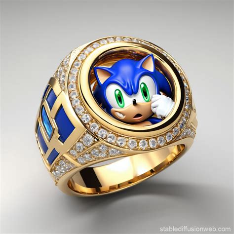 Sonics Golden Ring Stable Diffusion Online