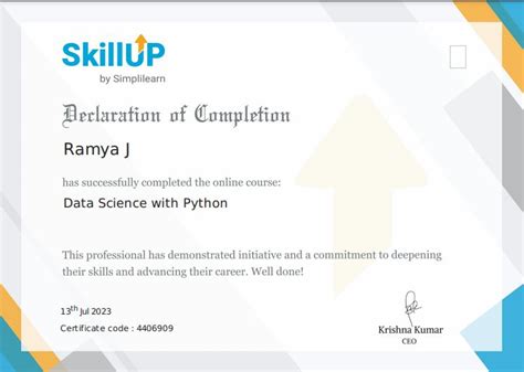 ramya j on linkedin i m happy to share that i have successfully