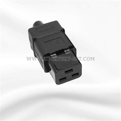 Plug PDU Socket IEC320 C19 16A 250V Power Cable Connector Female Plug Luckysky Sst