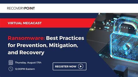 Ransomware Best Practices For Prevention Mitigation And Recovery Megacast Presented By